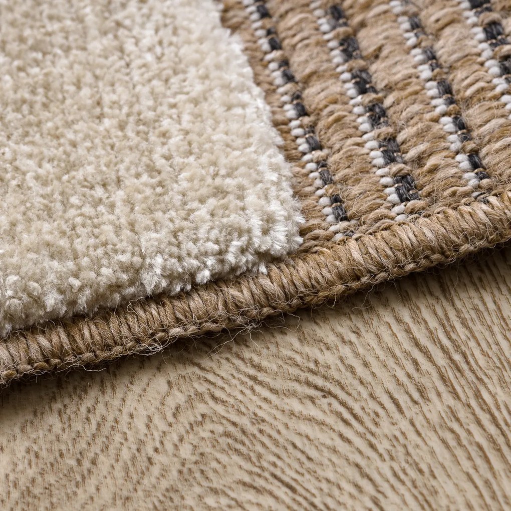 Dywany Łuszczów, Kusový koberec Spark 0696A beige/cream, 140x190, béžová, chodba / předsíň