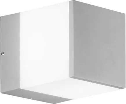 FAN I-BOOSTER-AP Nástěnné svítidlo Booster, hliníkové, E27, stříbrné, IP65, 13 x 13 x 16.5 cm - FANEUROPE
