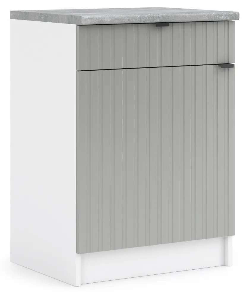 Kuchyňská skříňka spodní 60 cm - LAM D60 1D1SZ - Dvířka CINDY