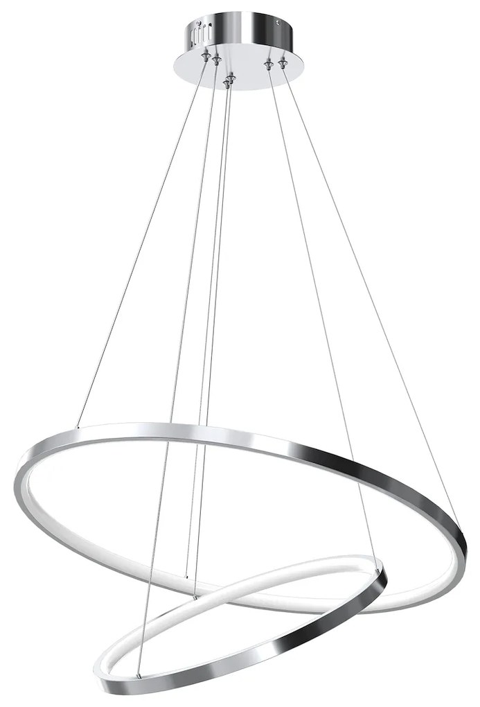 Závěsné LED svítidlo Hoop, 2x LED 51w, 4000k, ch