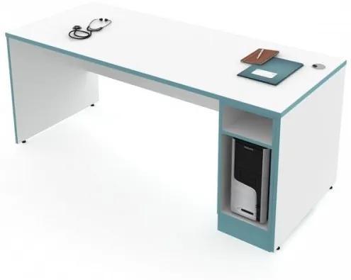 Lékařský pracovní stůl s boxem na PC ST-02 - pravý - 3D3442