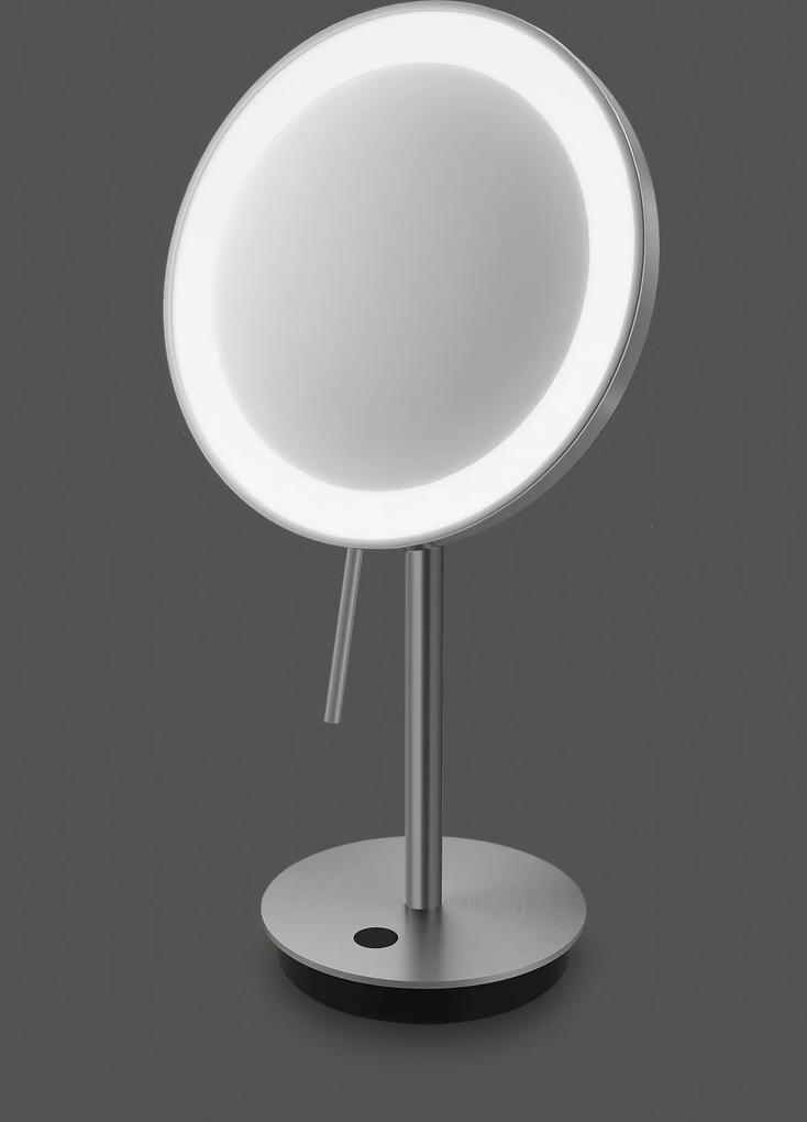 Kosmetické zrcátko Alona s LED podsvícením leštěná oce