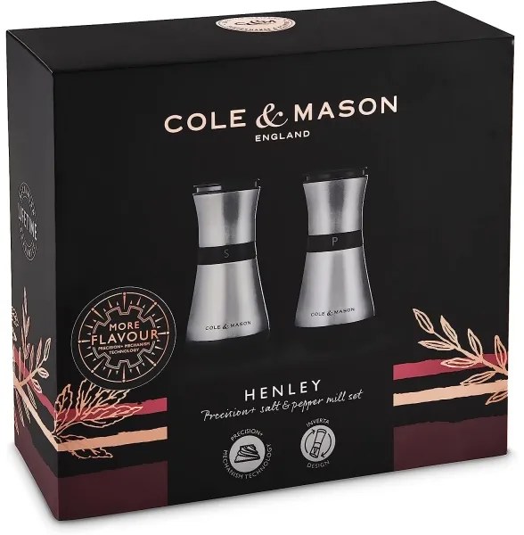 Cole&Mason - Sada mlýnků na sůl a pepř HENLEY 2 ks 13,5 cm