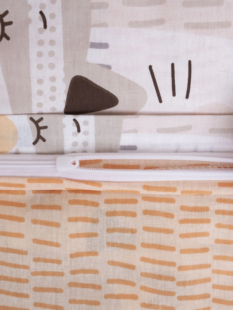 MK Lůžkoviny Bavlněné povlečení Renforcé do postýlky - Kočičí invaze 100 × 135 cm, 40 x 60 cm