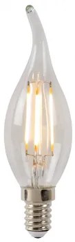 Lucide LED žárovka - okrasné vlákno - Ø 3,5 cm - stmívatelné - 1x4W 2700K - Průhledné 49024/04/60