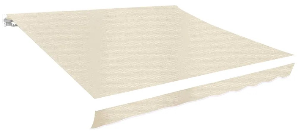 Náhradní plachta na markýzu krémová 600 x 300 cm polyesterová 141015