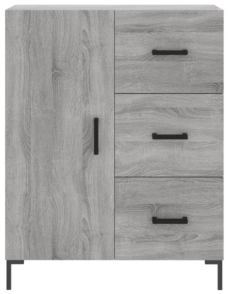 Příborník šedý sonoma 69,5 x 34 x 90 cm kompozitní dřevo