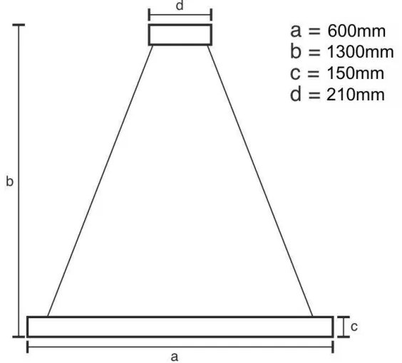 LED Stmívatelný lustr na lanku LED/40W/230V 3000-6500K zlatá + dálkové ovládání