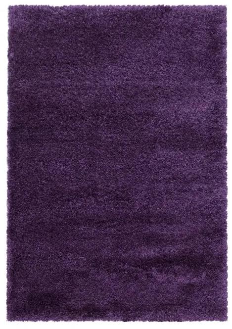 Kusový koberec Fluffy shaggy 3500 lila 80 x 150 cm