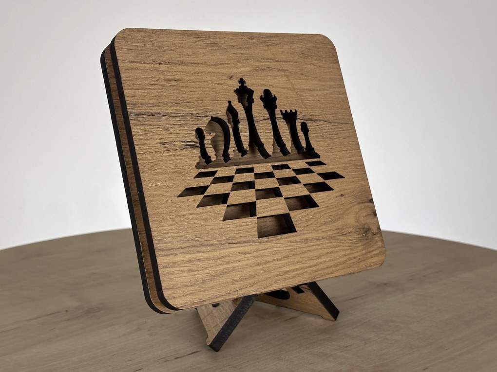 Li-Go "Šachy" lampa 19x19cm provedení povrchu: jedle