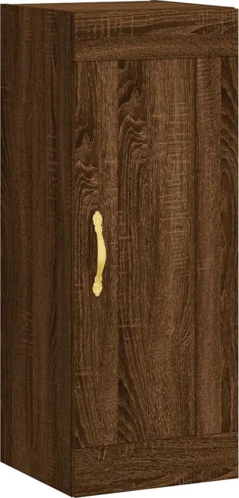 vidaXL Skříň highboard 34,5 x 34 x 180 cm kompozitní dřevo [3200248] Barva: hnědý dub