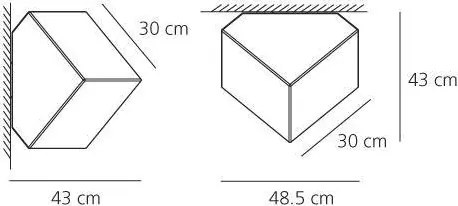 AR 1293010A Stropní / nástěnné svítidlo Edge 30 1x23W termoplast IP65 - ARTEMIDE