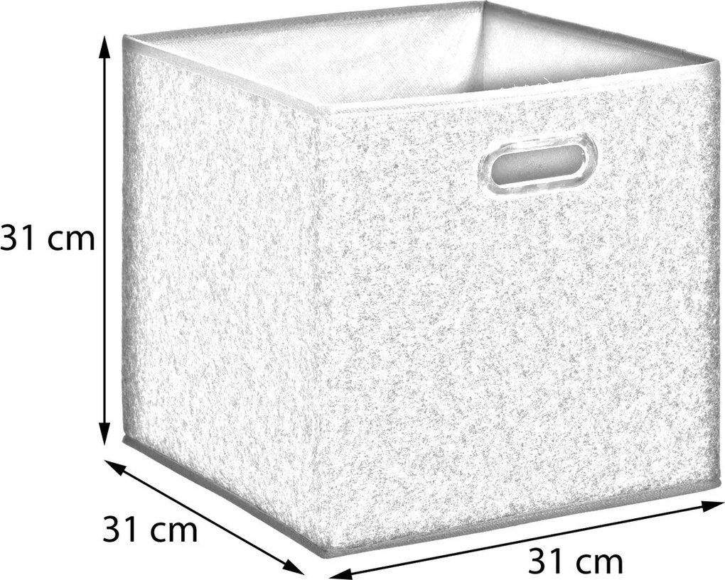 Úložný box KATIA 31x31 cm béžový