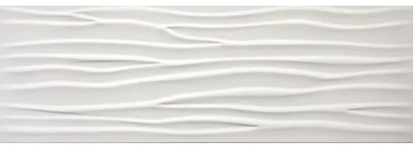 EBS Glaciar dekor 30x90 wave bílý matný 1,1 m2
