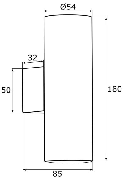 Argon 0912 - Nástěnné svítidlo MITOS 2xGU10/5W/230V chrom