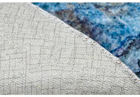 MIRO 51709.803 mycí kobereček Abstrakce protiskluz modrý / zlato velikost 200x290 cm | krásné koberce cz
