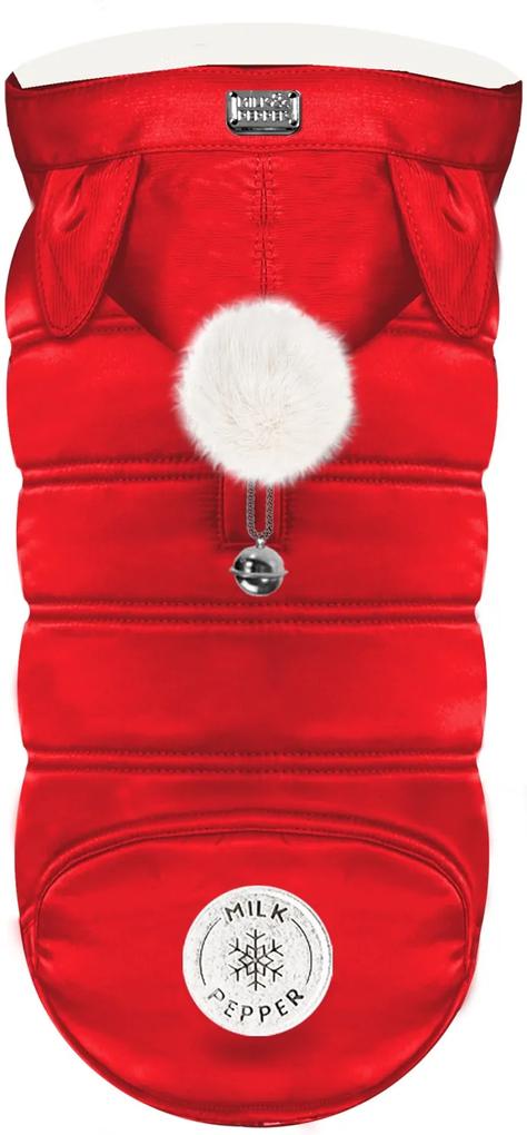 Kabát pro psy Blizz červený, Velikost  30 MILK&PEPPER MP1643