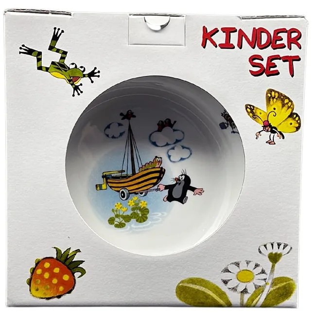 Thun Porcelánová sada Krtek a loďka, THUN, 3 ks