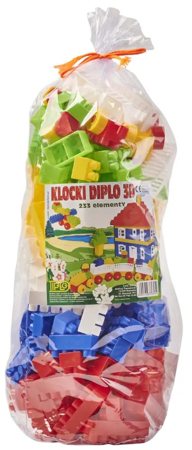 KIK KX4812 DIPLO 3D stavební plastové kostky pro děti 219 ks