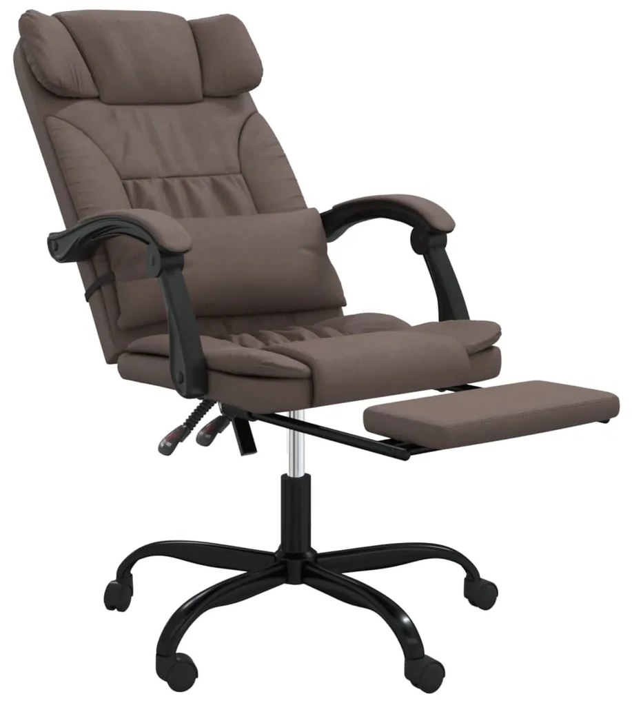 Polohovací kancelářská židle hnědá umělá kůže,  349734