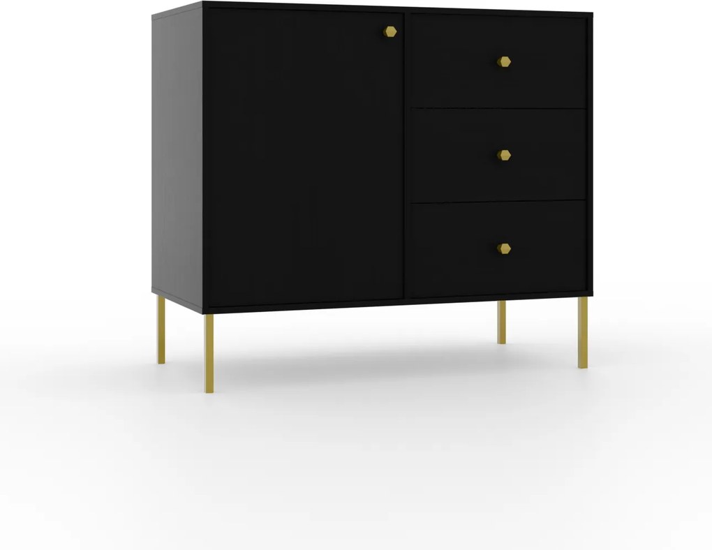 ADRK Furniture Komoda 1D 3S Tili ADRK-CHES-TIL-1D-3S-B