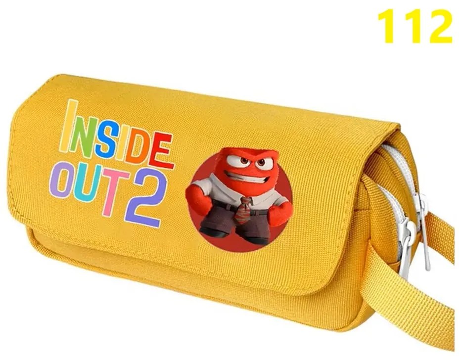 Dětský školní penál V hlavě 2 (Inside Out 2) Barva: žlutá 112