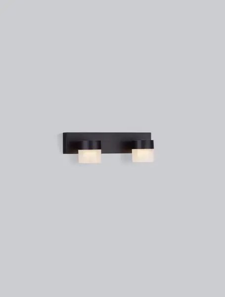 LED černé nástěnné svítidlo Teko 11W
