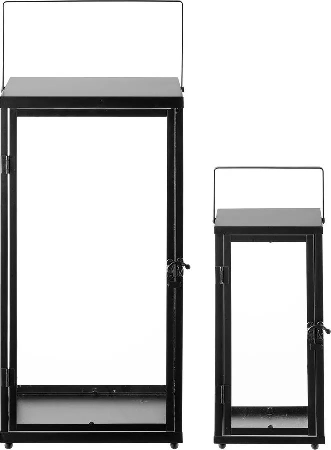 Skleněná lucerna 2 ks (výška 50 cm) Ibra – House Nordic