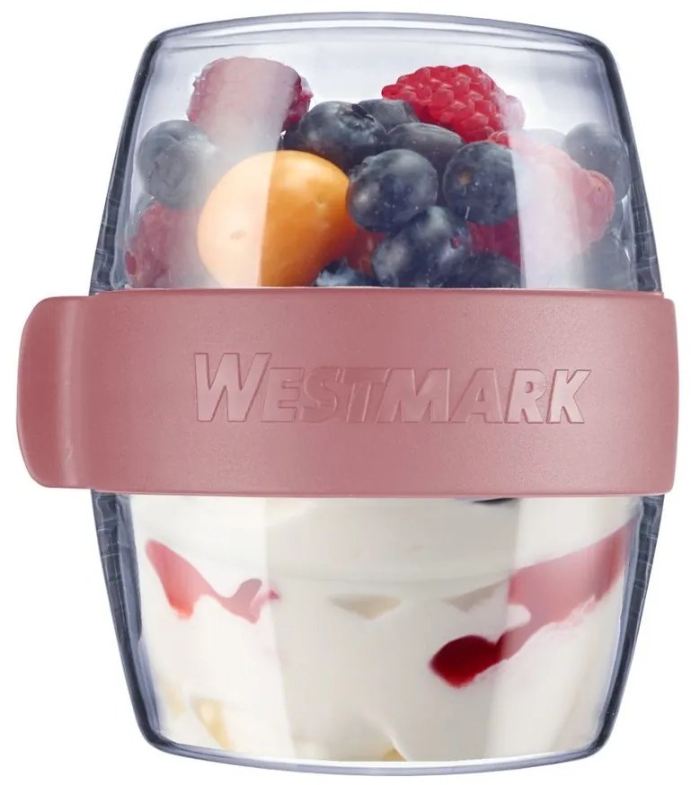 Westmark Dvoudílná dóza na svačinu MAXI, 700 ml, růžová, L