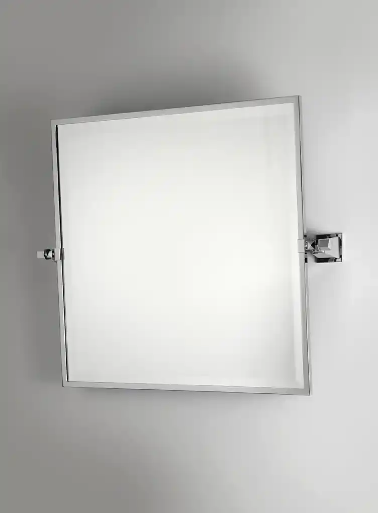Naklápěcí zrcadlo TIME, světlé zlato 58 x 69,7 cm | Biano