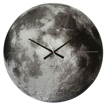 Nástěnné hodiny Luna, 60 cm, šedá