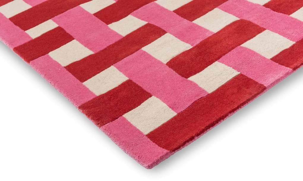 Brink&Campman Harlequin Basketweave coral/rose 144102 200x280cm