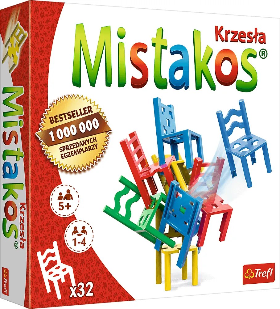 Trefl Gry Postřehová hra Židličky Mistakos Trefl 02074