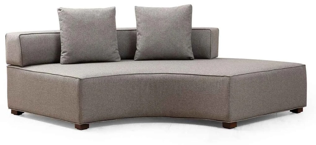 Designová rohová sedačka Galatea 180 cm šedá - levá