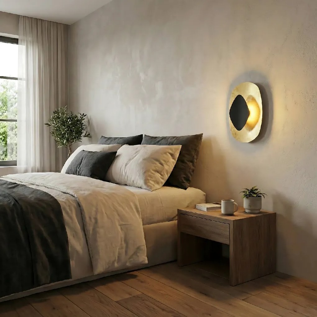 Toolight Rea, Nástěnné svítidlo LED APP1270 BLACK GOLD, OSW-06583