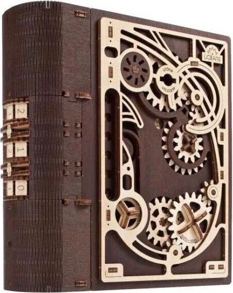 | Ugears - 3D dřevěné mechanické puzzle Kniha tajemství | UG70153
