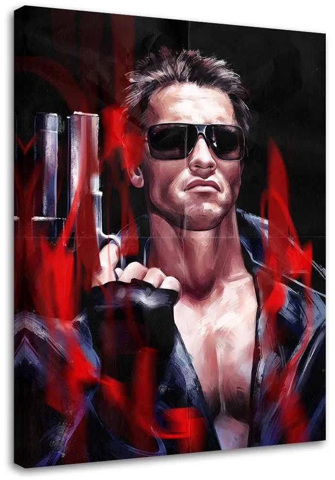 Gario Obraz na plátně Terminátor, Arnold Schwarzenegger portrét - Dmitry Belov Rozměry: 40 x 60 cm