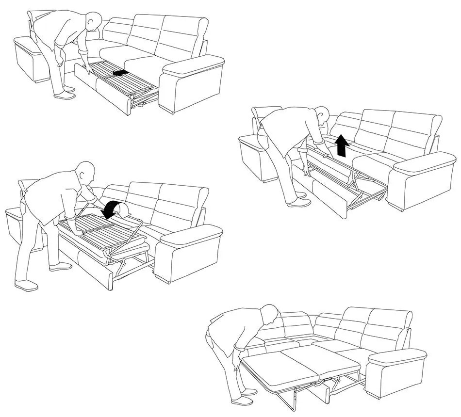Sedací souprava Korfu mini | LEVÁ | rozkládací | VÝBĚR TKANIN