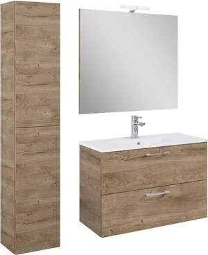 Koupelnová sestava s umyvadlem Ceramia Lea dub KSETLEA80D