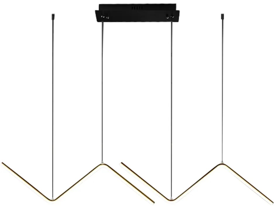 Závěsné LED svítidlo Verte, 2x LED 22w, 4000k, g/b