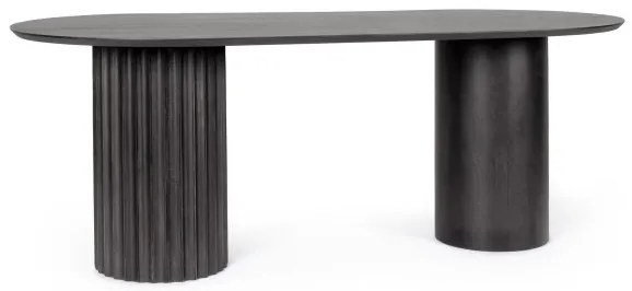 BIZZOTTO Jídelní stůl ORISSA černý 200x90 cm 0747218