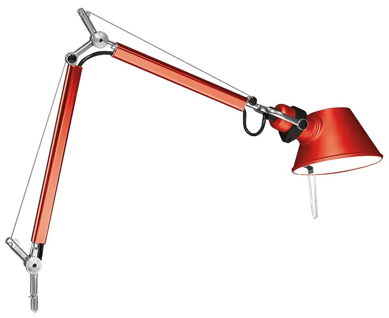 Artemide A010910 Tolomeo Micro halo Table, tělo lampy, 1x46W E14, červená