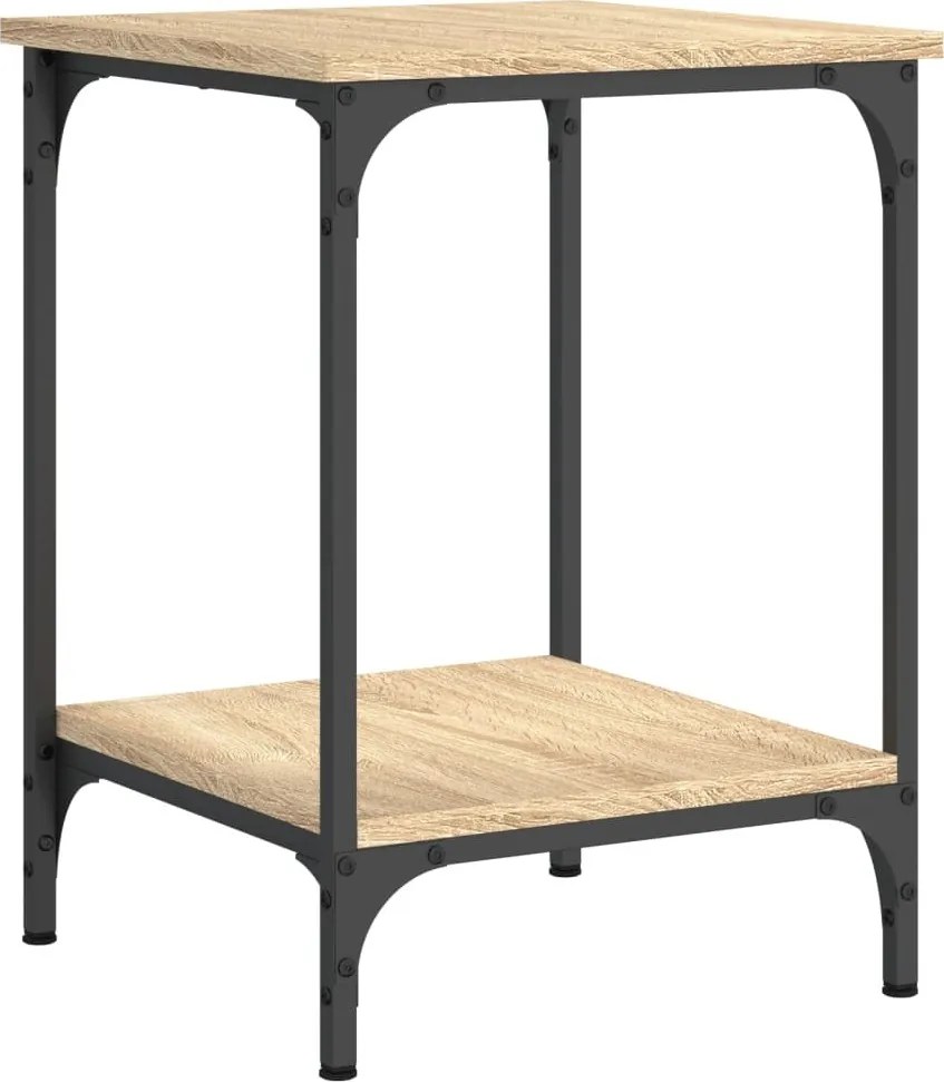 vidaXL Konferenční stolek 40 x 40 x 55 cm kompozitní dřevo [832824] Barva: hnědý dub