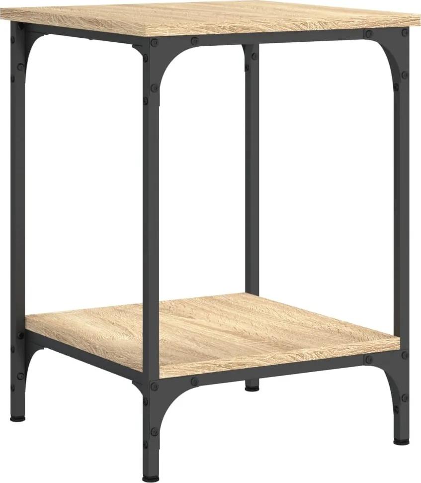 vidaXL Konferenční stolek 40 x 40 x 55 cm kompozitní dřevo [832824] Barva: šedá sonoma