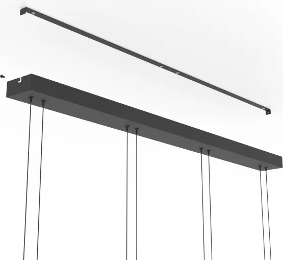Eglo 390433 - LED Stm. lustr na lanku HORTUNAS 4xLED/5,8W/230V černá/kouřová