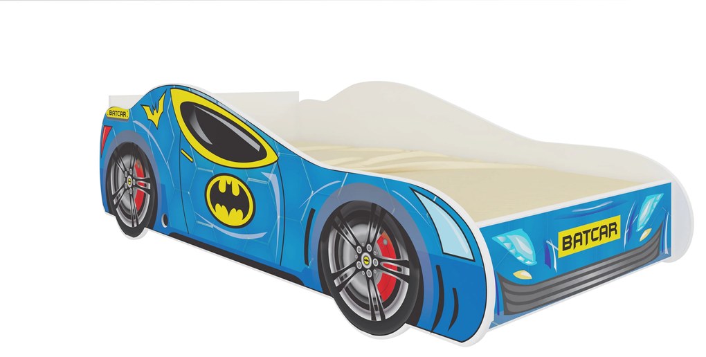 ADRK Postel BATCAR, CH-BAT-CAR-140-E045, 140x70 cm s matrací, modrá
