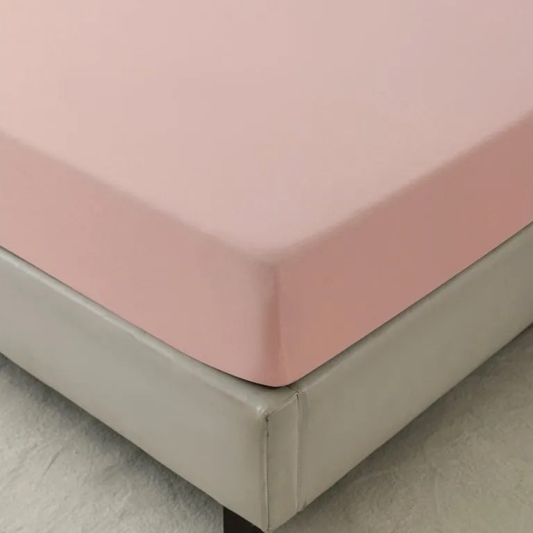 Prostěradlo z mikrovlákna MICROVELLE světle růžové 90x200 cm