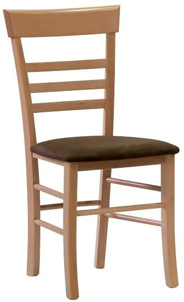 Stima Židle SIENA s čalouněným sedákem Odstín: Olše, Látky: LUX černá 23
