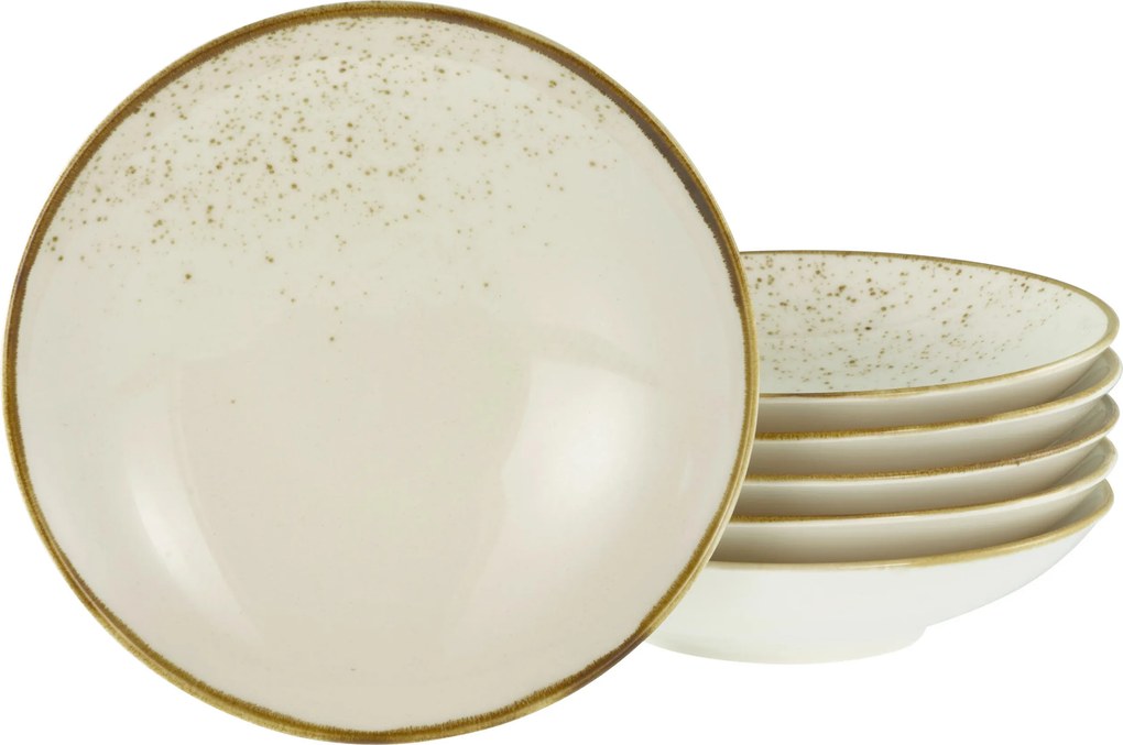 XXXLutz SADA HLUBOKÝCH TALÍŘŮ kamenina keramika 6dílné 22 cm Creatable - Kolekce nádobí - 007768071509