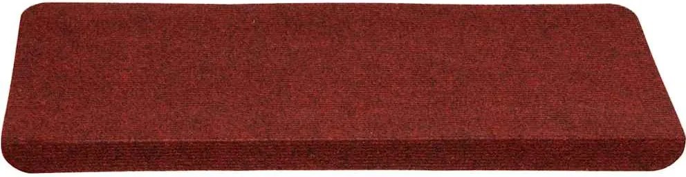 Samolepicí podložky na schody 30 ks Červená 65x24,5x3,5 cm 3365916